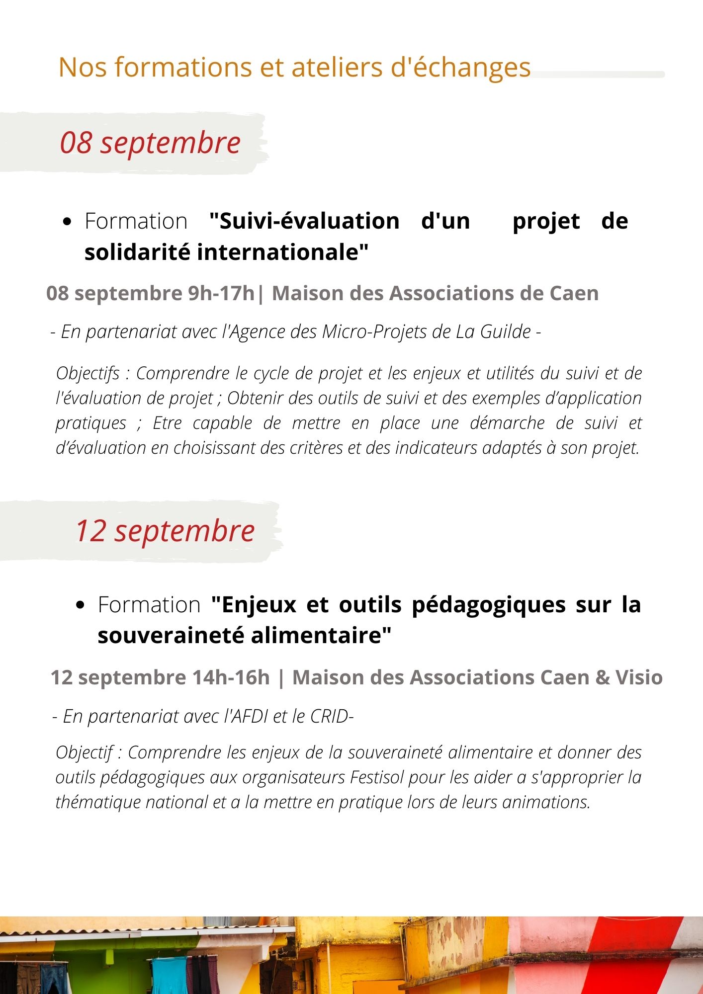 Nos formations - Horizons Solidaires